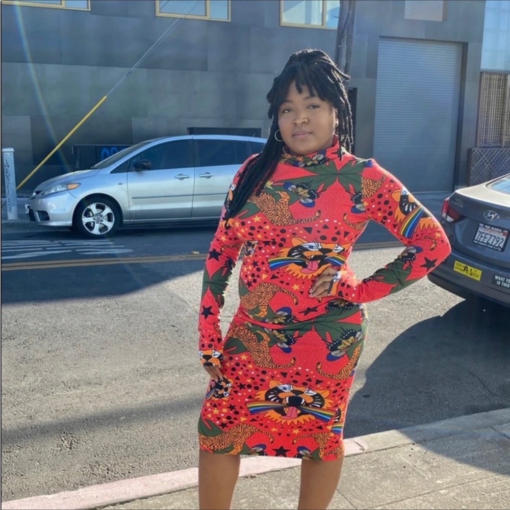 Iso - Nooworks Pride Tiger Demi Dress - Gem